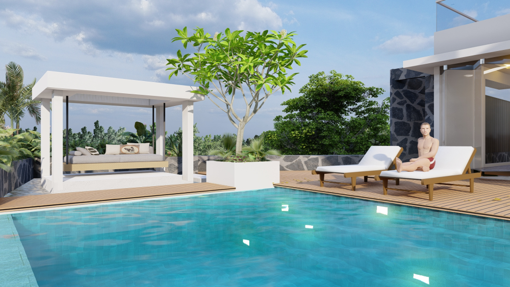Desain Villa Minimalis Modern Bapak Aman Bogor 23,04 X 40,1 M | ELANO ...