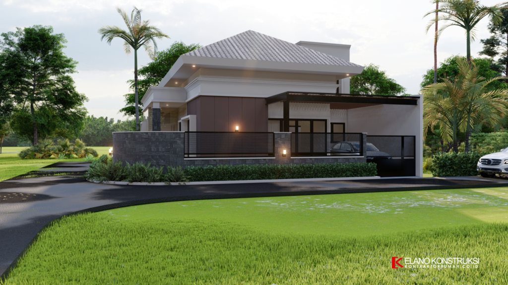 Desain Rumah Tropis Modern Bapak Paska 3 Jakarta 13 X 14 M | ELANO ...
