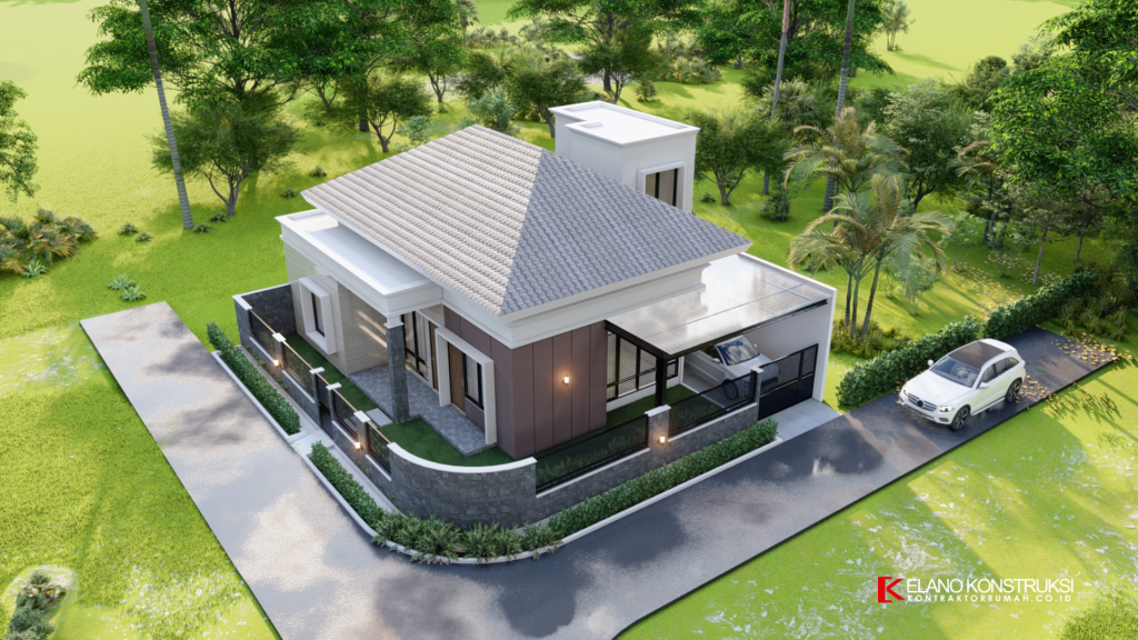 Desain Rumah Tropis Modern Bapak Paska 3 Jakarta 13 X 14 M | ELANO ...