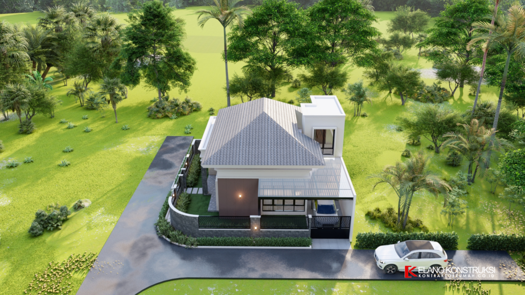 Desain Rumah Tropis Modern Bapak Paska 3 Jakarta 13 X 14 M | ELANO ...