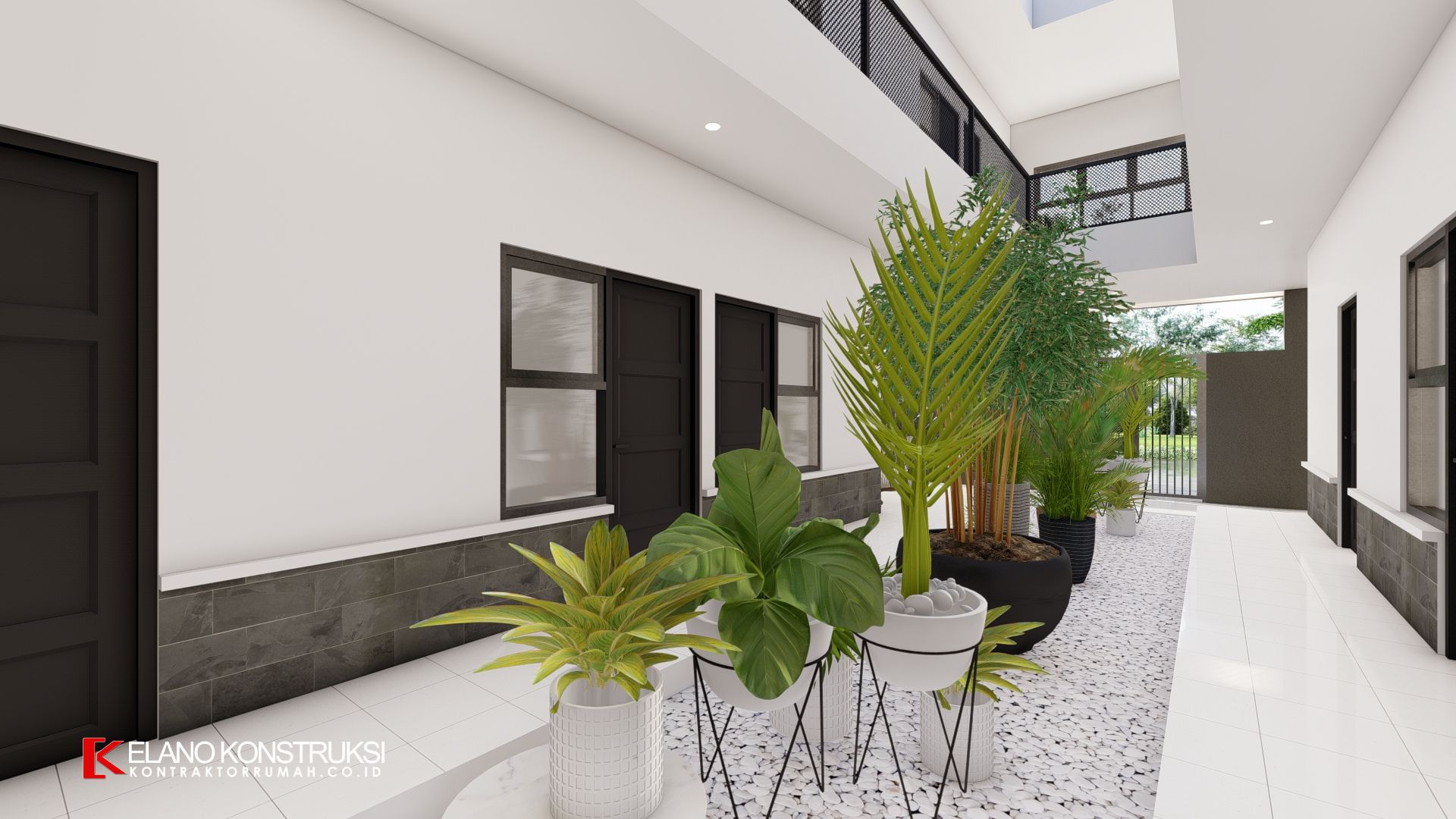 Desain Interior Kos Minimalis Modern Kosan Ibu Vina Bandung 12 X 15 M ...